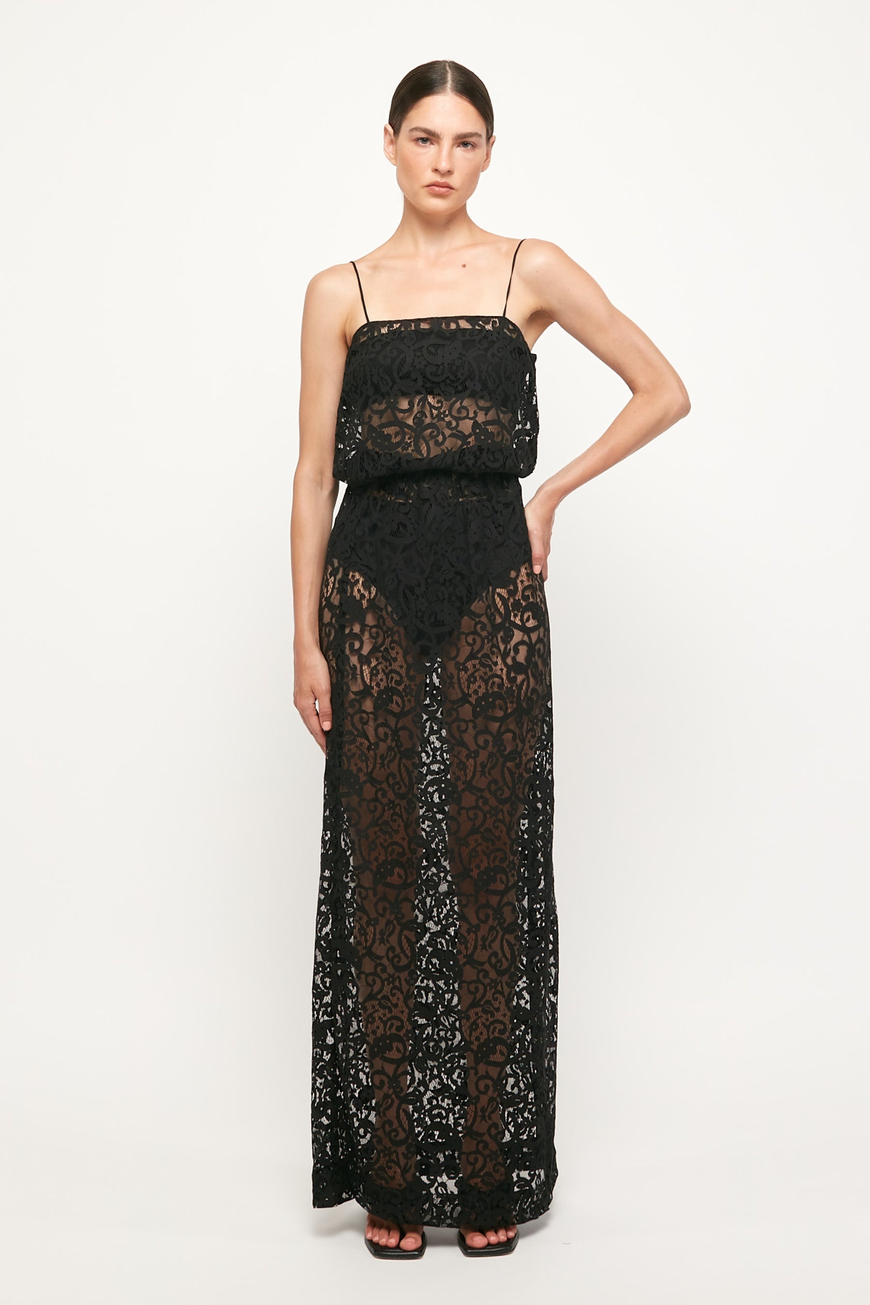 Spaghetti Strap Top | High Waisted Maxi Skirt – S/W/F Boutique - Australia